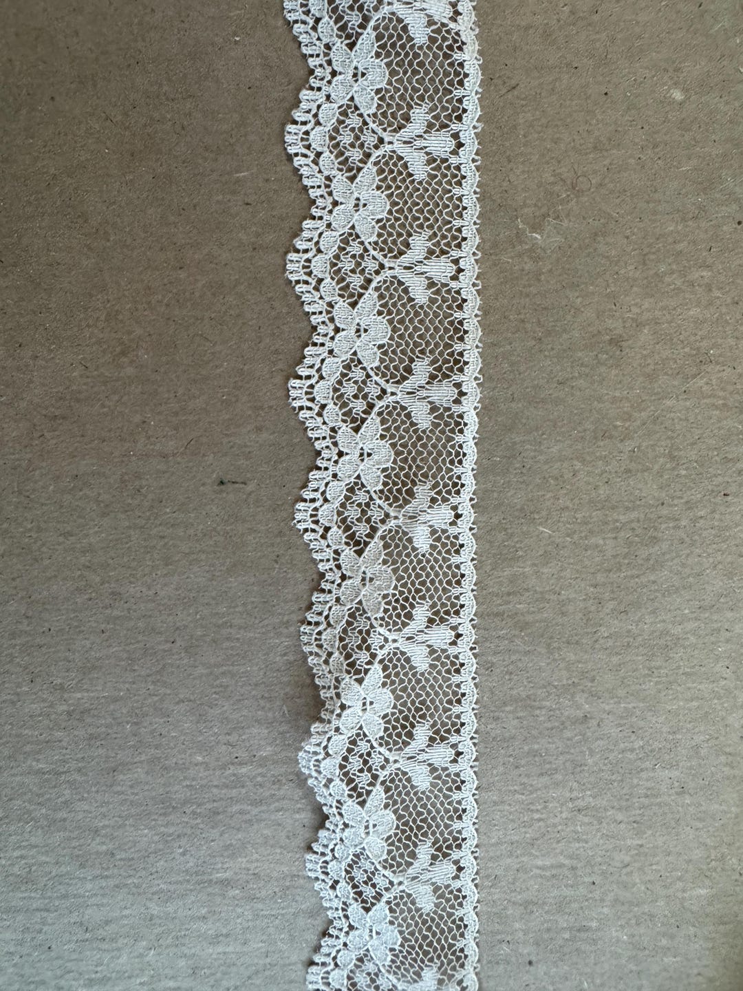 Pretty Ivory Lace - 3 Yards Vintage Fabric Trim New Old Stock Floral ...