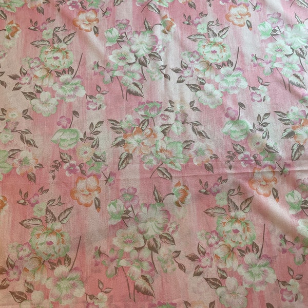 Pink Vintage Fabric - Etsy