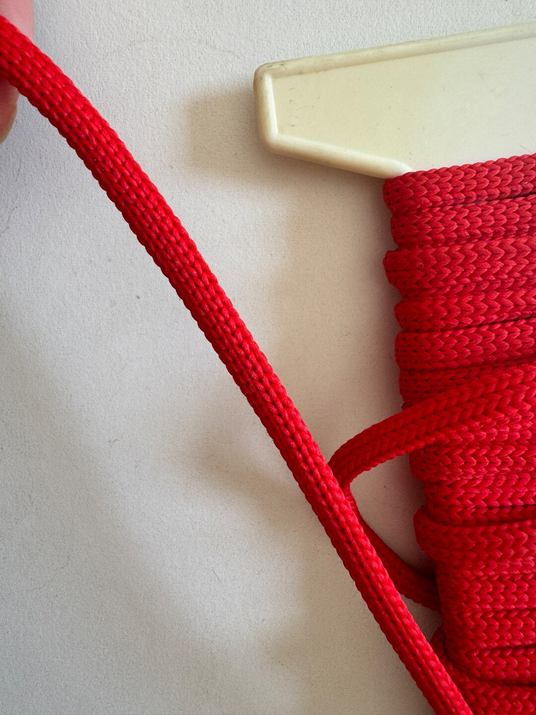 3 Yards Piping- Vintage Trim 70s 80s New Old Stock True Red Christmas ...
