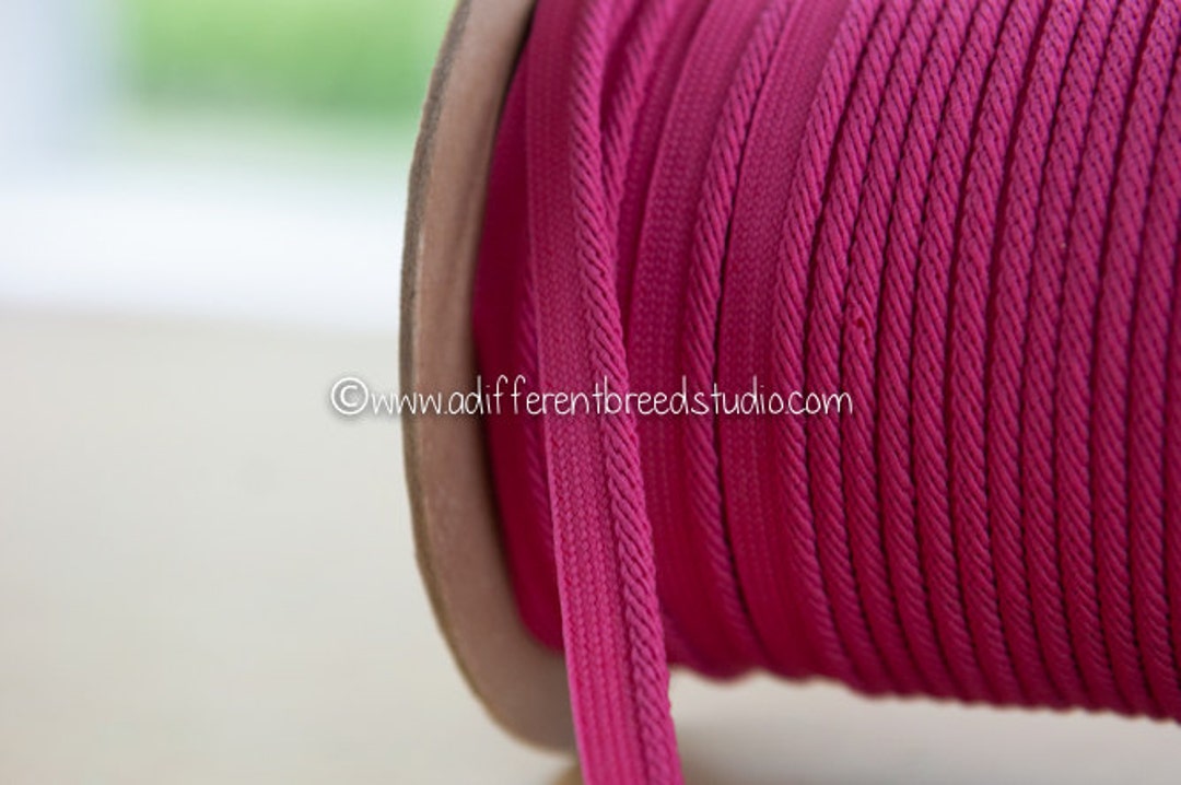 3 Yards Pink Piping- Vintage Trim Embroidered 70s New Old Stock ...