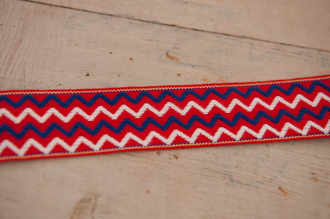 1 1/2 Yards of Mod Vintage Trim 60s 70s New Old Stock Woven | Etsy