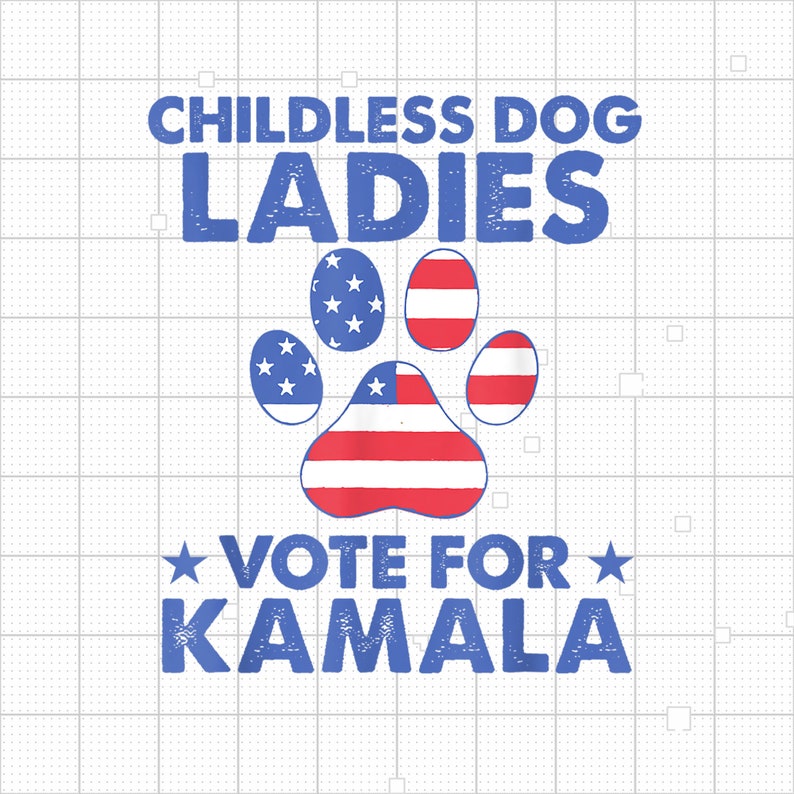 Childless Dog Lady PNG. Harris 2024 Png, Kamala Harris Dog Png, United ...