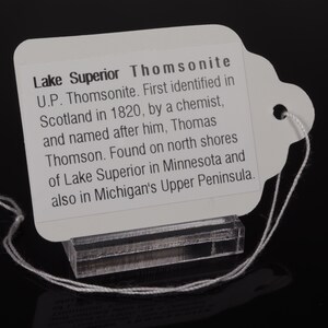 Minnesota Thomsonite, Lake Superior Gemstone, Sterling Pendant & Chain ...