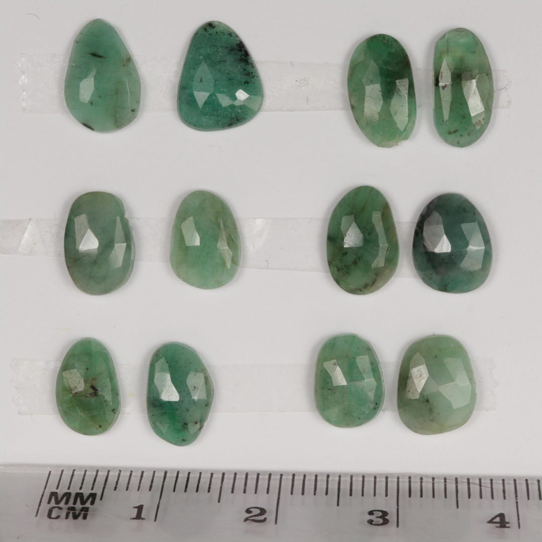 12 Emeralds, Loose Stones / S A L E / Free Gift Box, Gift Wrap and Free ...