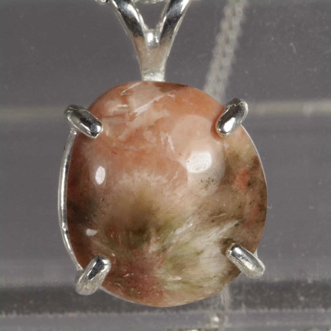 Thomsonite Minnesota Gemstone From Lake Superior, Sterling Pendant ...