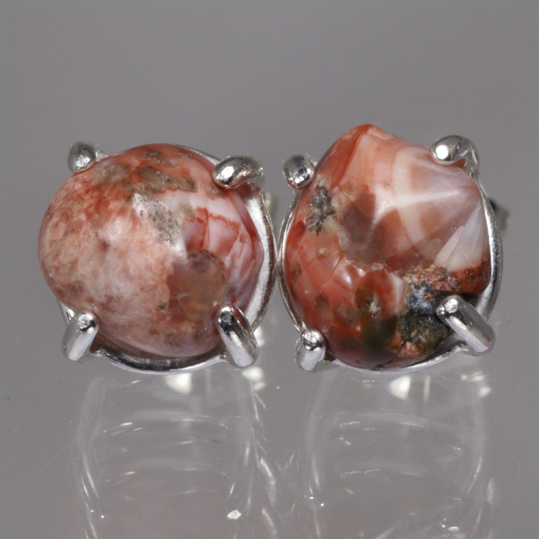 Thomsonite Minnesota Gemstones From Lake Superior in Sterling Earrings ...
