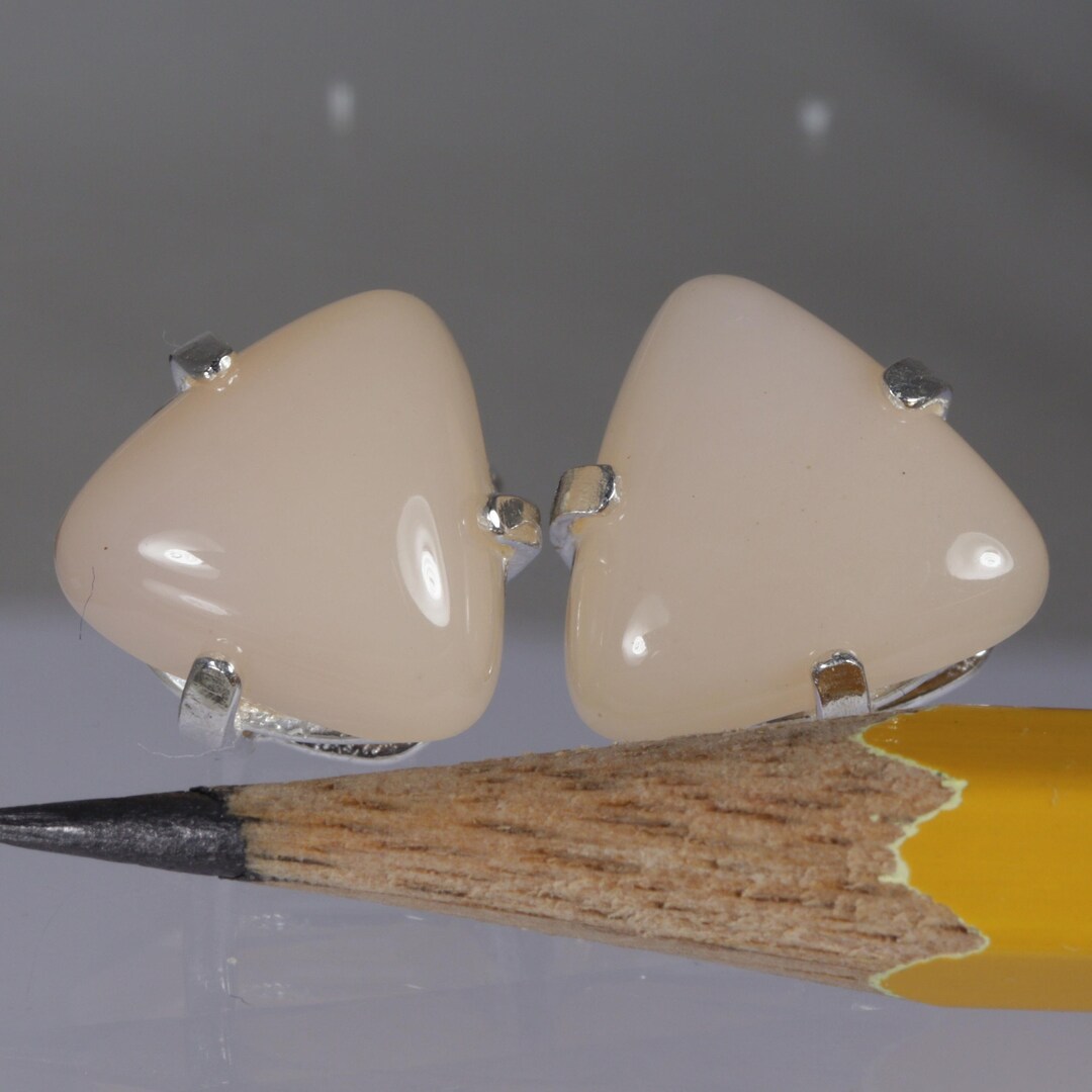 Peru Pink Opals, Peruvian Pink Cream Opals, Sterling Earrings - SALE ...