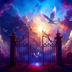 Memorial Heaven Background: Stairs to Heaven, Rest in Peace (PNG ...