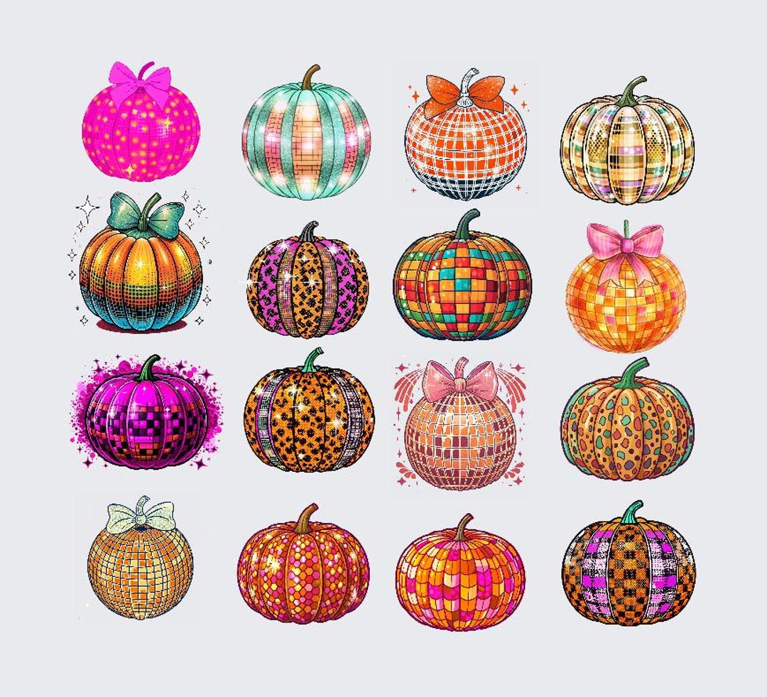 Disco Pumpkin PNG - Trendy Fall Png Coquette Aesthetic Autumn Png ...