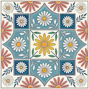 Mediterranean Tiles Clipart, Printable Digital Download, Sublimation ...