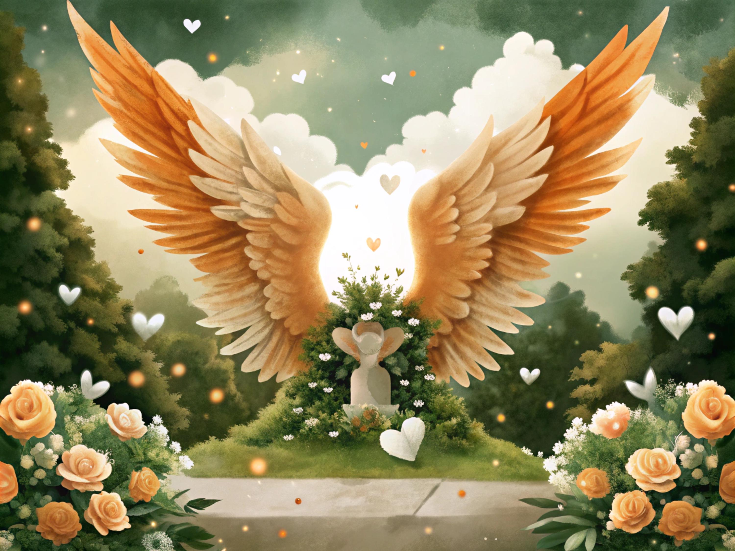 Memorial Angel Wings Art: Heaven Background (digital Download) - Etsy