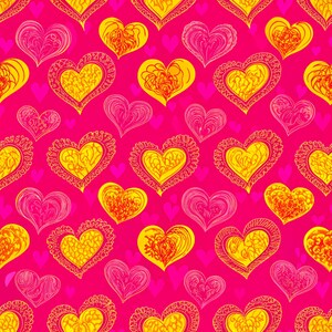 Preppy Hearts Digital Paper,5 Seamless Patterns for Printable Scrapbook ...