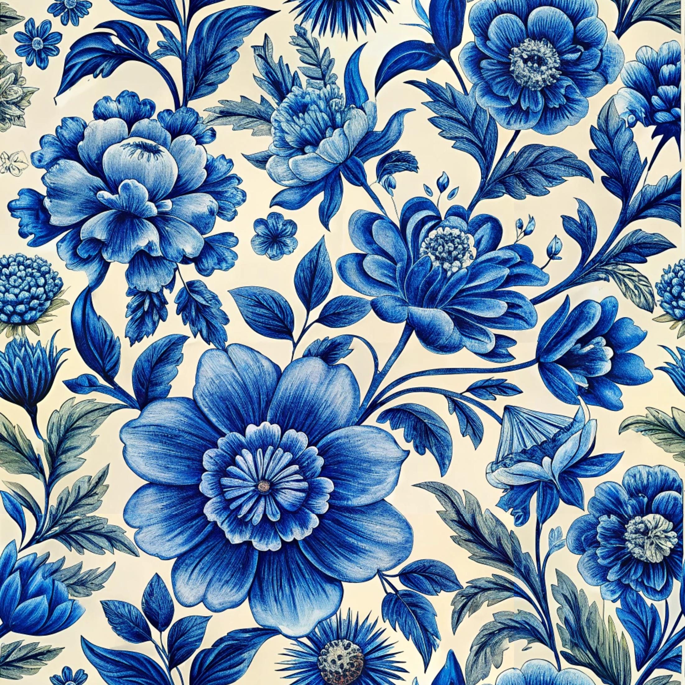 Dusty Rose Chinoiserie Floral Seamless Pattern: Vintage Digital Paper ...
