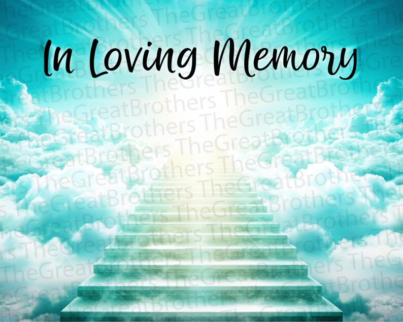 In Loving Memory Design Bundle, EDITABLE Memorial 5 Templates Heaven ...