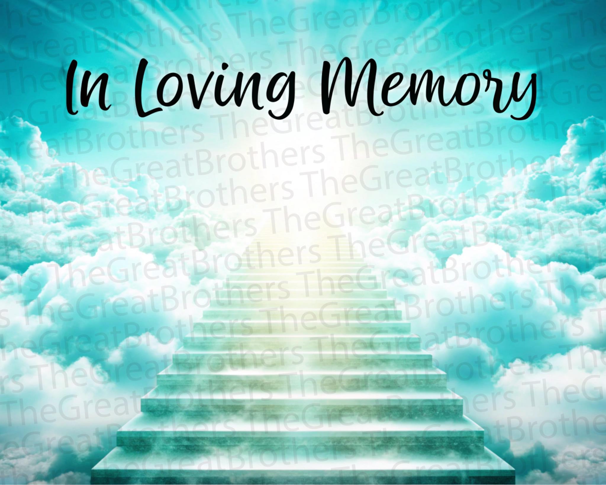 In Loving Memory Design Bundle, EDITABLE Memorial 5 Templates Heaven ...