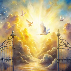 Memorial Heaven Background: Stairs to Heaven, Rest in Peace (PNG ...