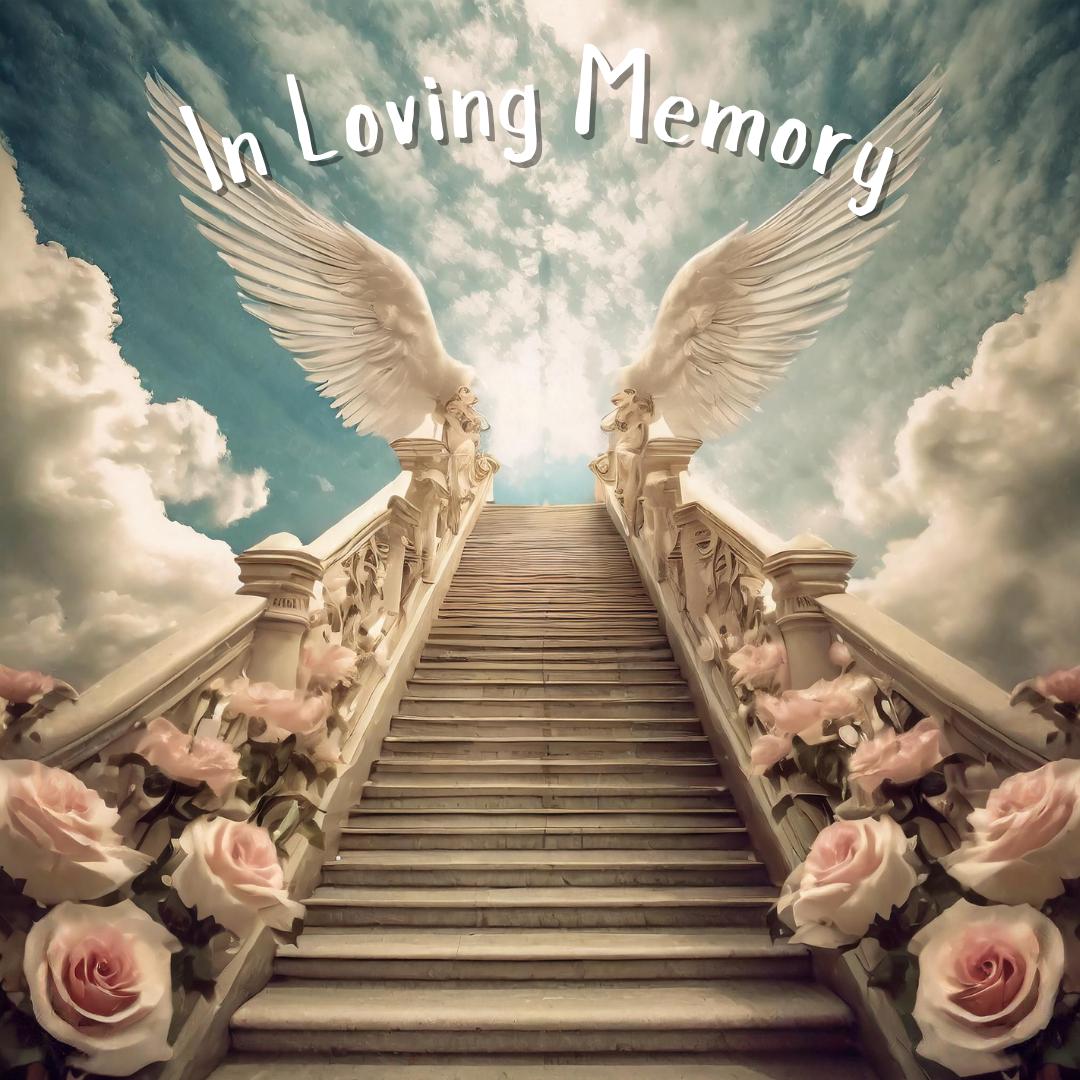 Memorial Background Design PNG for Sublimation, DTF, in Loving Memory ...