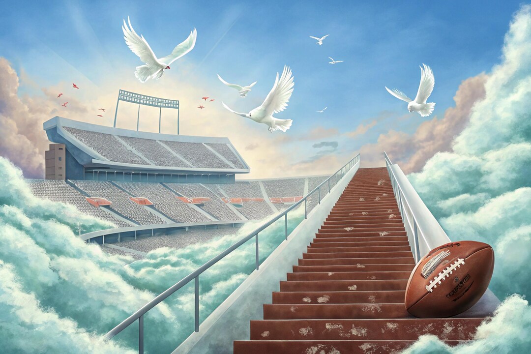 Rest in Peace Png, Football Memorial Background , Stairs to Heaven ...