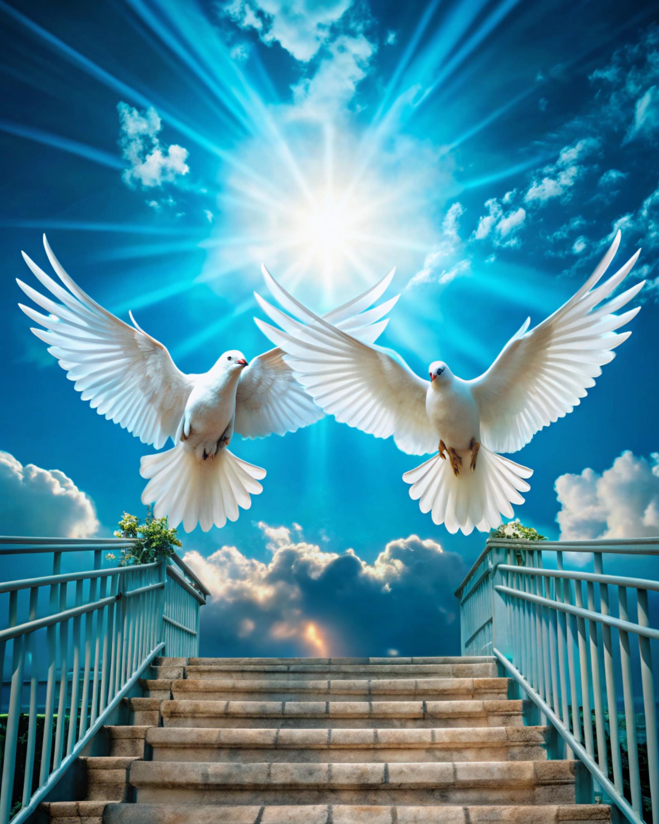 Dove PNG | 5 Blue Memorial Background Bundel | Sublimation Design ...