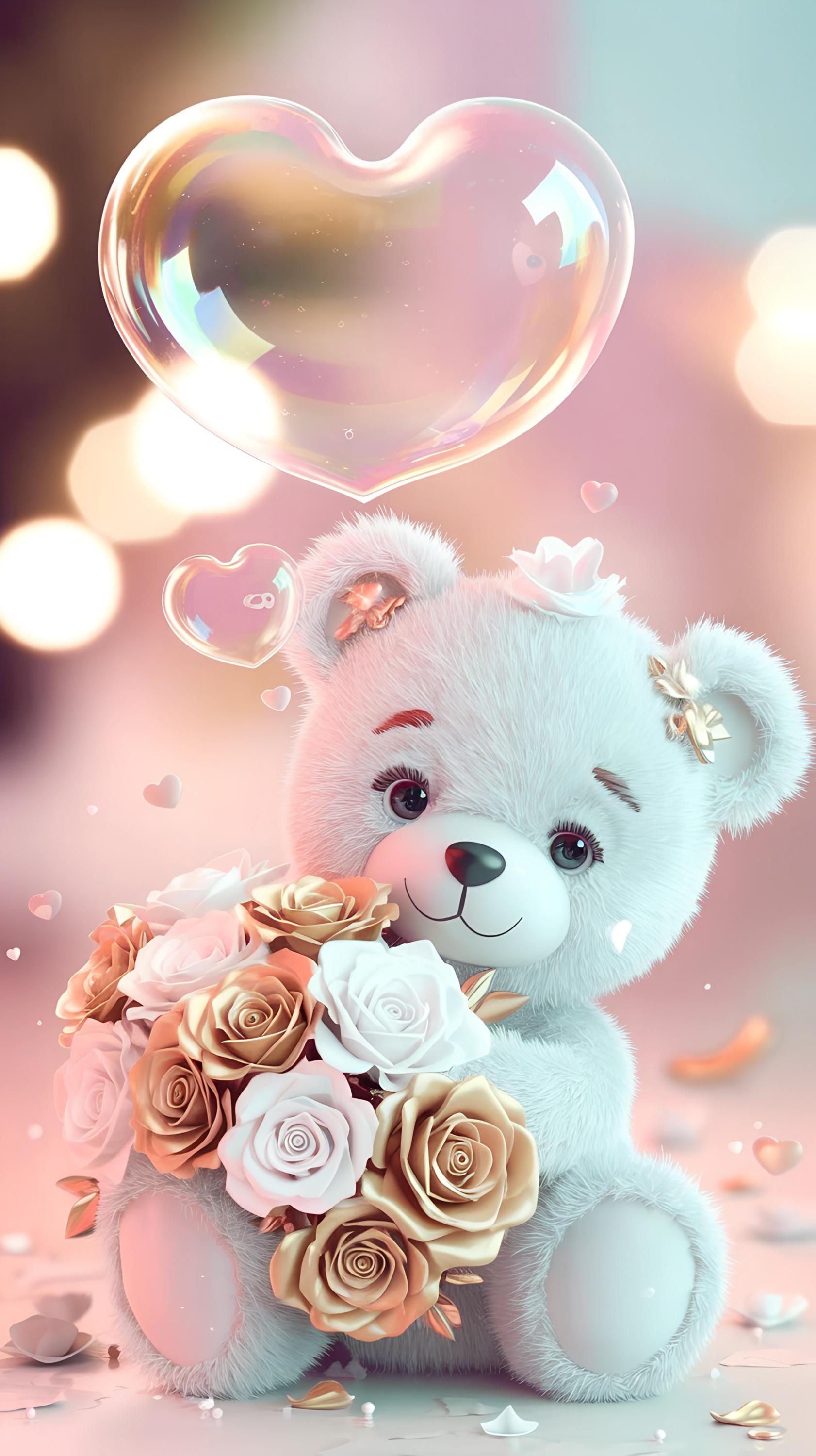 Adorable Set of 5 Teddy Bear Background Prints,teddy Bear Themed Bundle ...