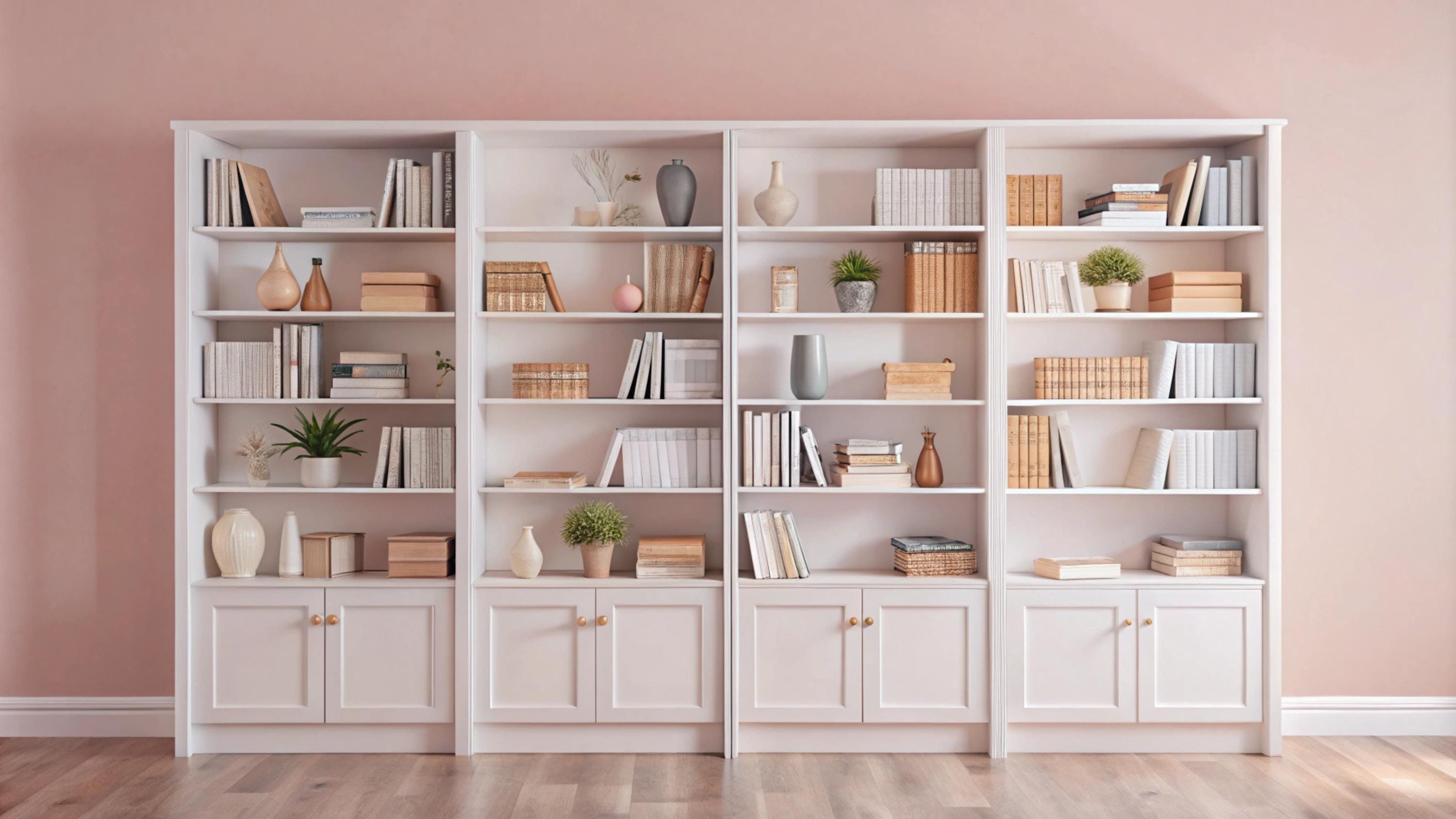 White Bookshelf Zoom Background | Zoom Background Home Office | Home ...