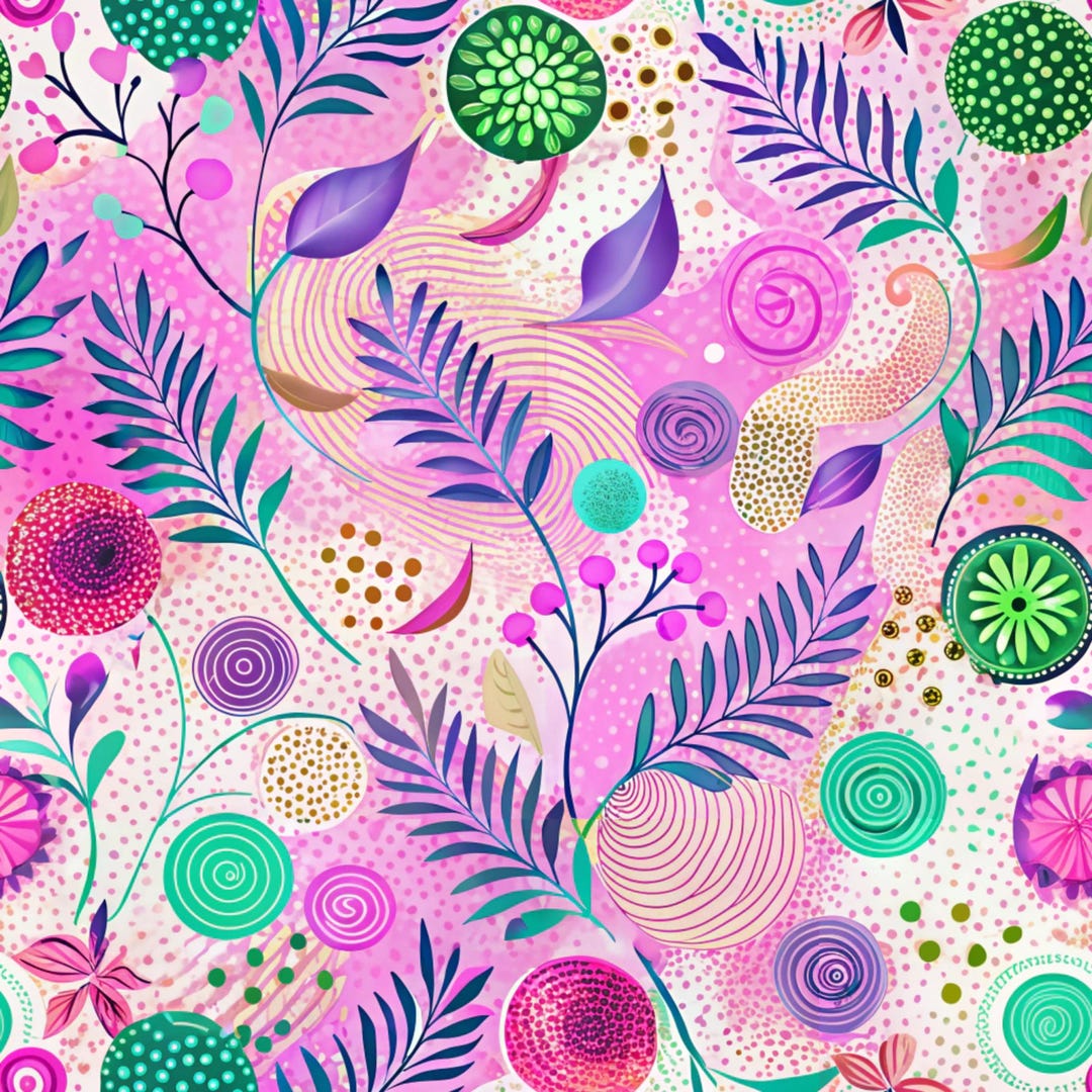 Seamless Preppy Abstract Painterly Pattern, Painterly Digital ...