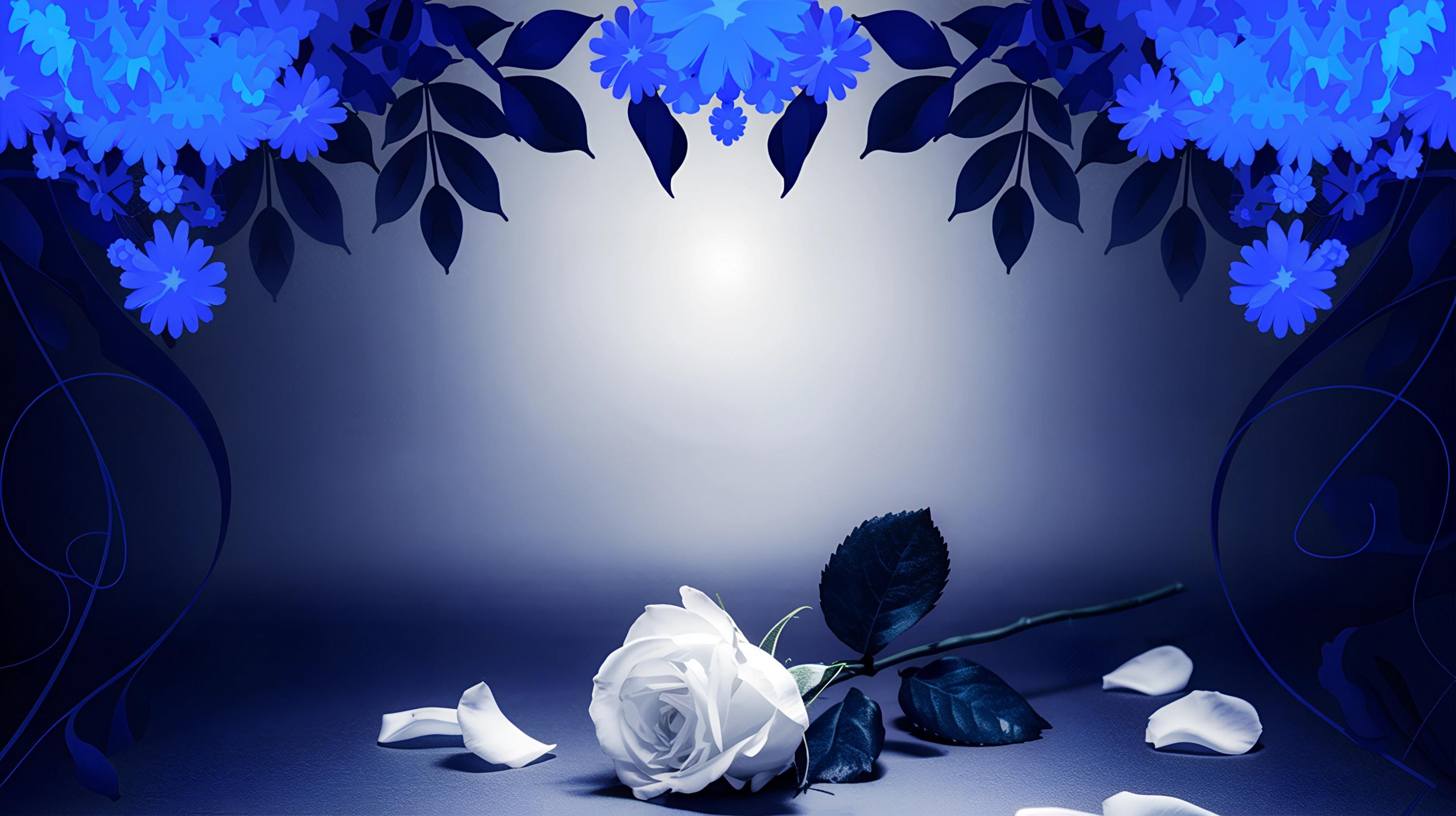 Elegant Funeral Background Images: Floral Set of 5 (digital Download ...