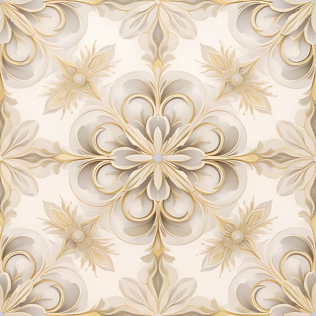 Dusty Yellow Chinoiserie Floral Seamless Pattern (digital Papers) - Etsy