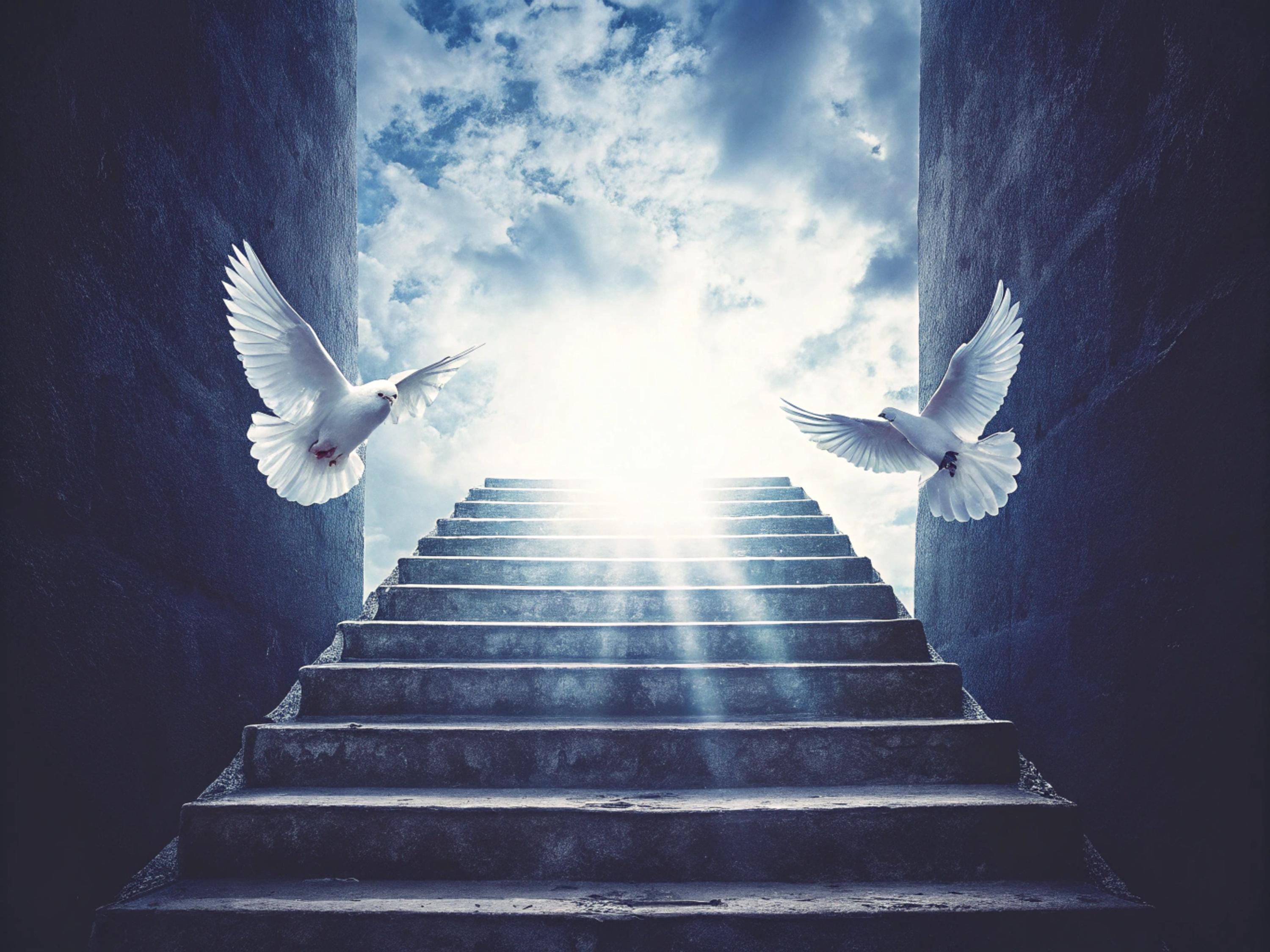 Rest in Peace Png, 5 Memorial Background , Stairs to Heaven, Rest in ...