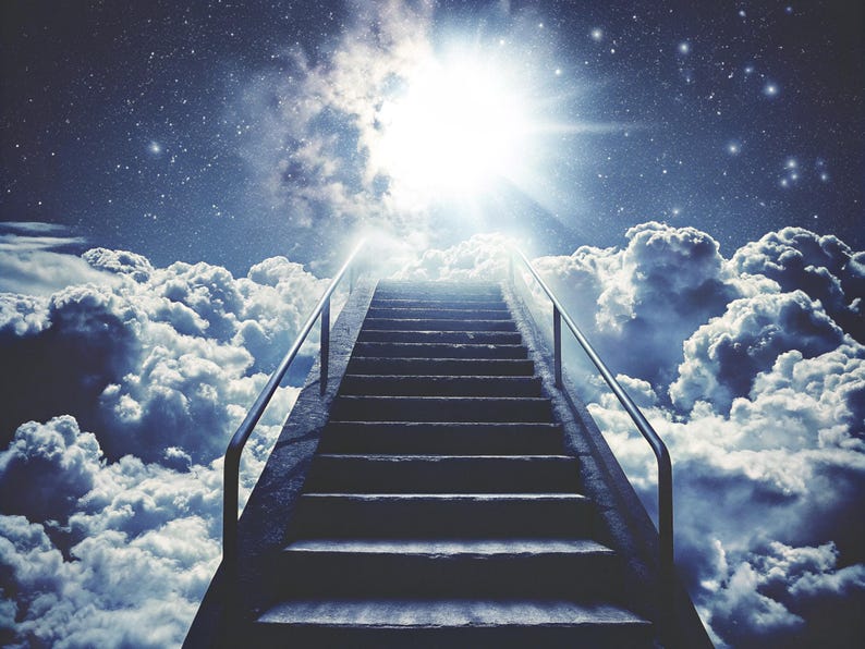 Stairs to Heaven Memorial PNG Backgrounds (digital Download) - Etsy