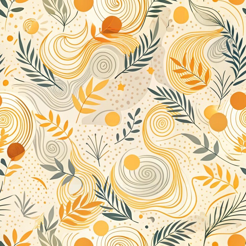 Seamless Preppy Abstract Painterly Pattern, Painterly Digital ...