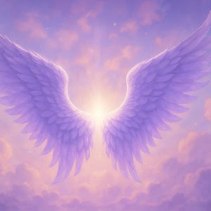 Memorial Heaven Background: Angel Wings, Sky, Clouds (PNG) - Etsy