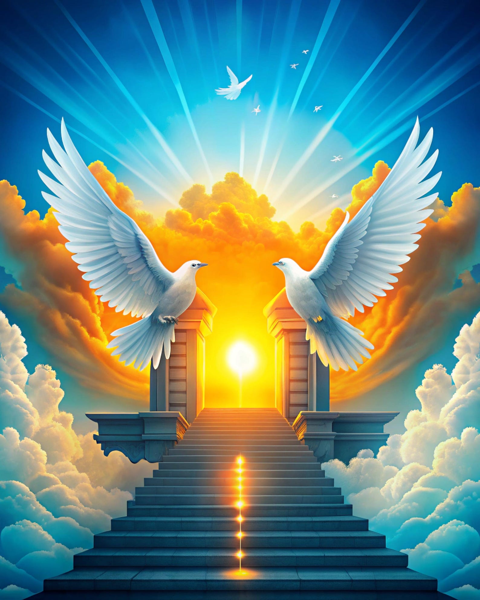 Dove PNG | 5 Blue Memorial Background Bundel | Sublimation Design ...