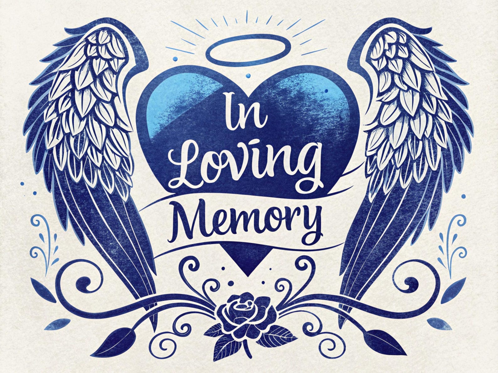 Memorial Angel Wings PNG: in Loving Memory Digital File - Etsy