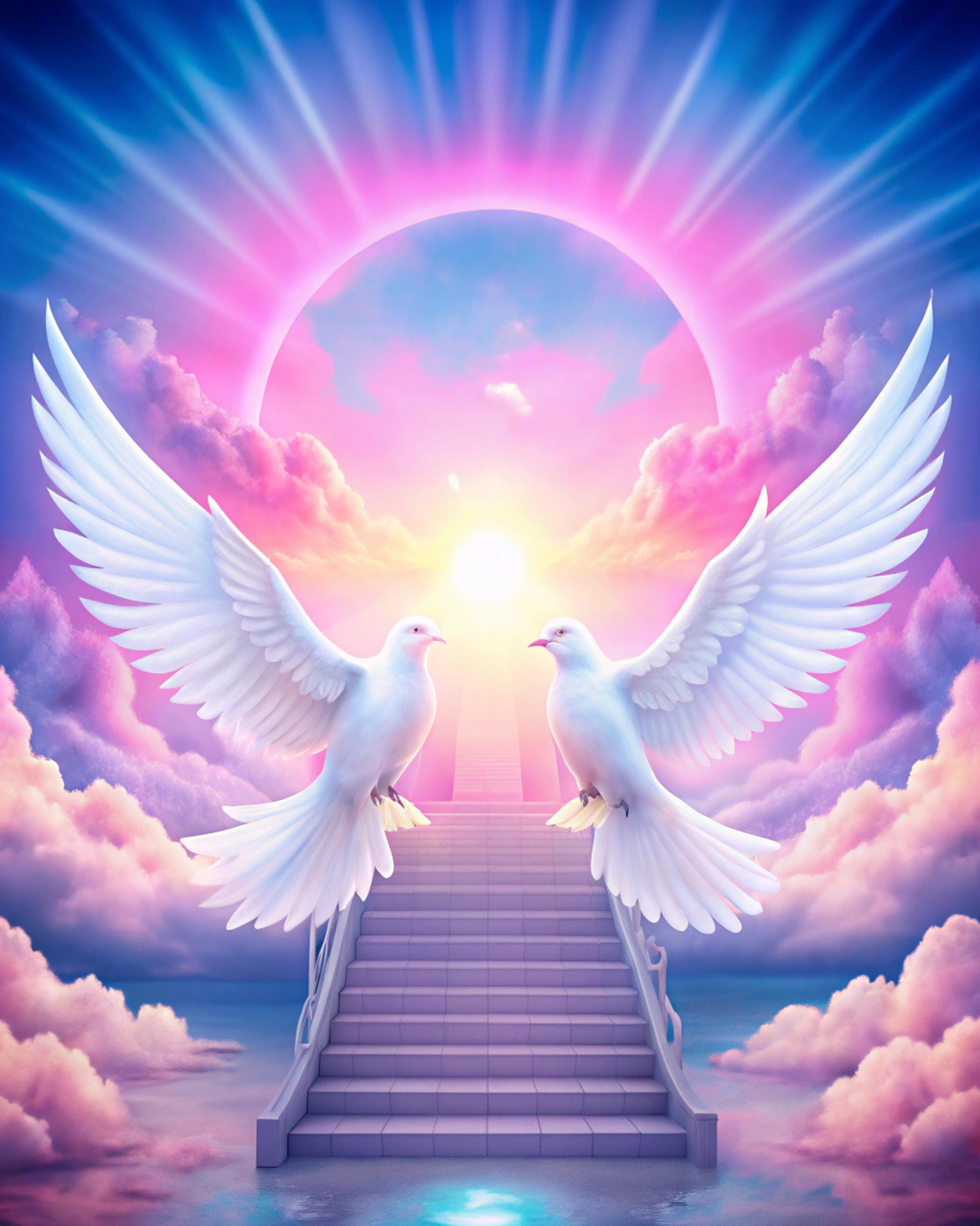 Dove PNG | 5 Blue Memorial Background Bundel | Sublimation Design ...