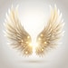 Watercolor Angel Wings Clipart: Heaven PNG, SVG Bundle - Etsy
