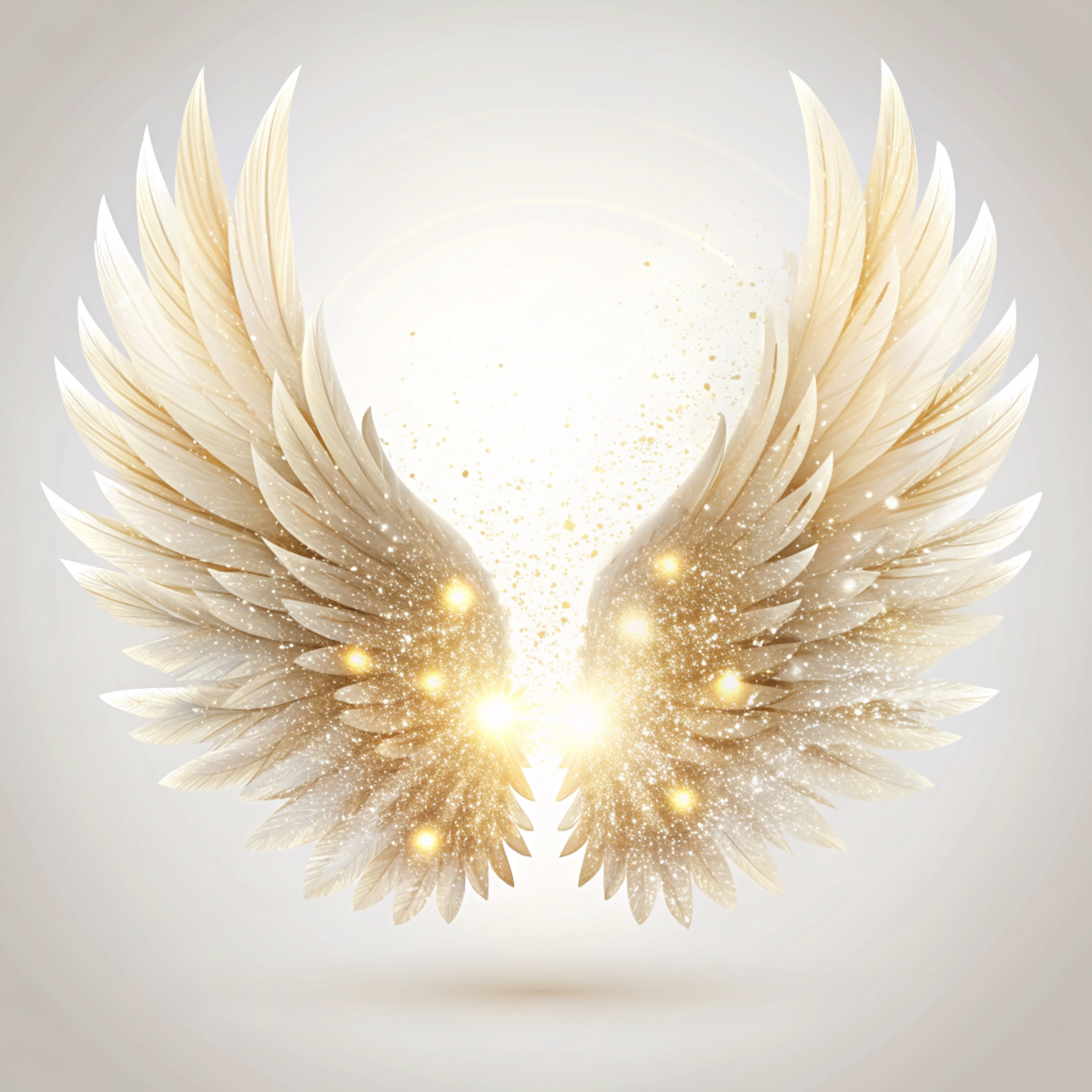 Angel Wings Clipart BUNDEL of 9 Halo Clipart, Heaven Clipart, White Wings PNG, Fairy Wings ...