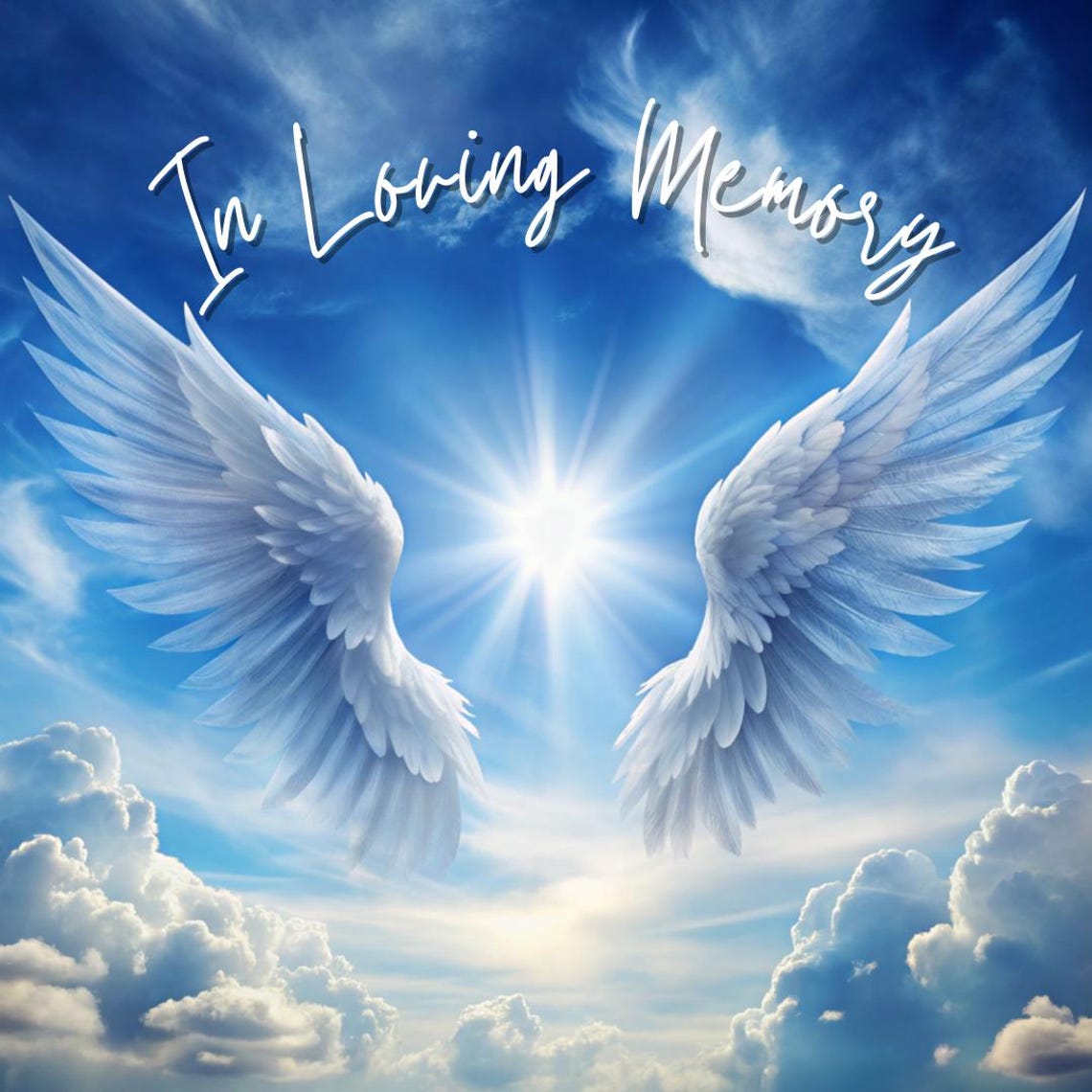 Memorial Background Design PNG for Sublimation, DTF, in Loving Memory ...