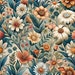 Wildflower Garden Seamless Floral Digital Pattern for Crafting and ...