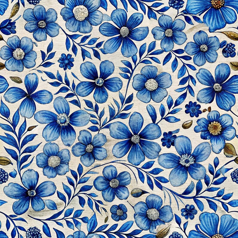 Dusty Rose Chinoiserie Floral Seamless Pattern: Vintage Digital Paper ...