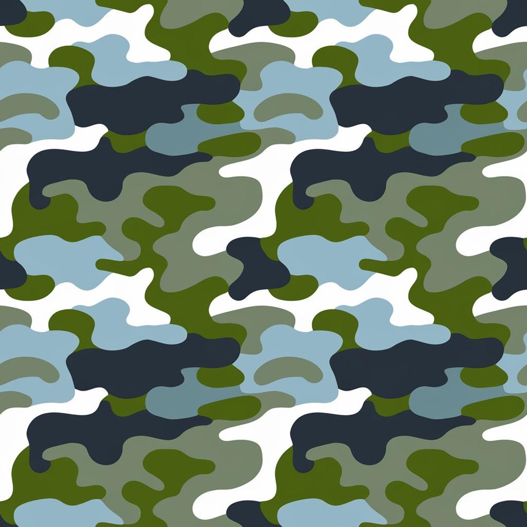 4 Camouflage Digital Paper: Seamless Military Camo Backgrounds (digital ...