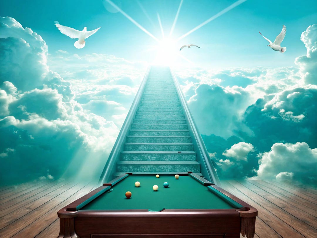 Rest in Peace Pool Table, 4 Pool Memorial Background Png , Stairs to ...