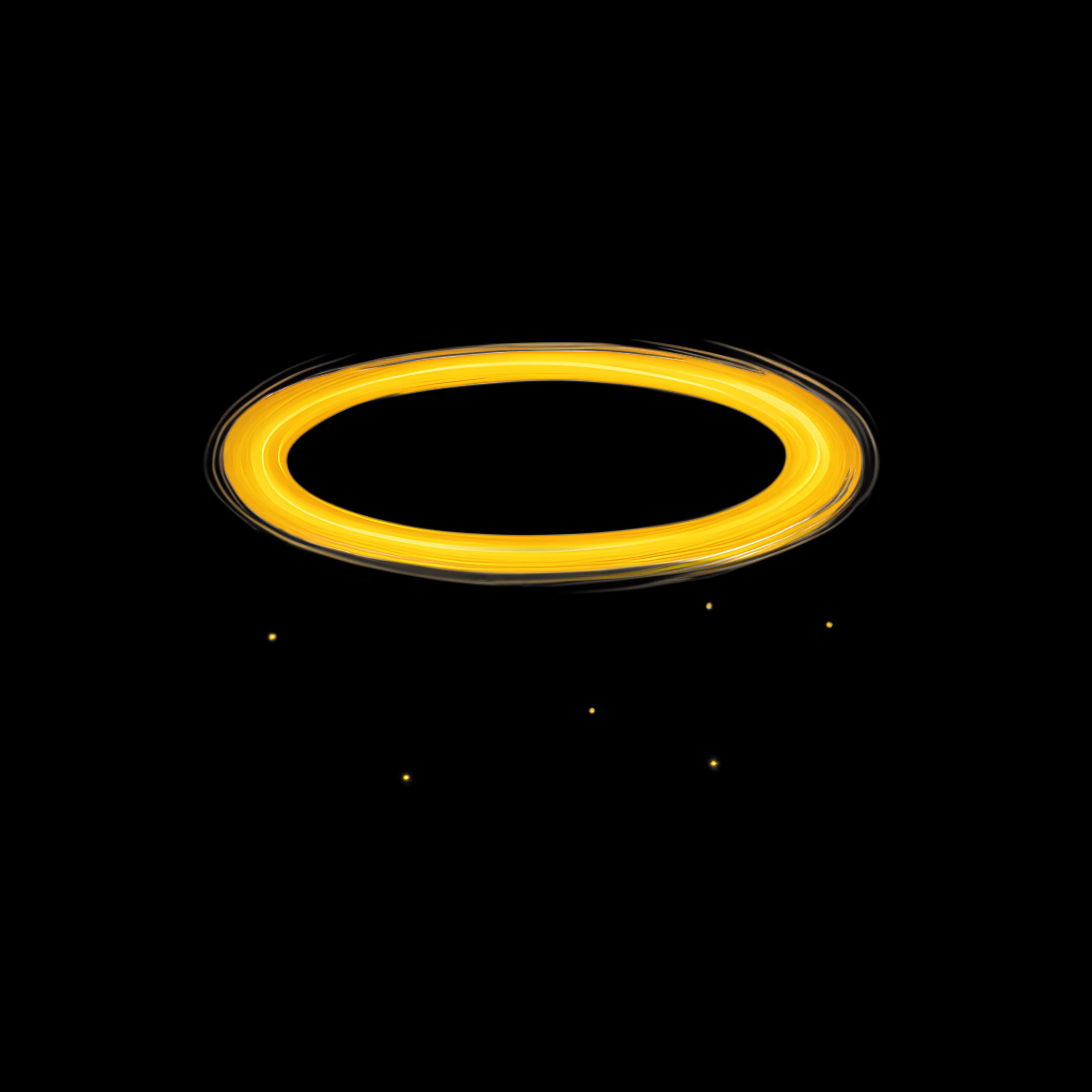 Neon Gradient Angel Halo PNG: Rainbow Aura Ring Clipart (digital ...