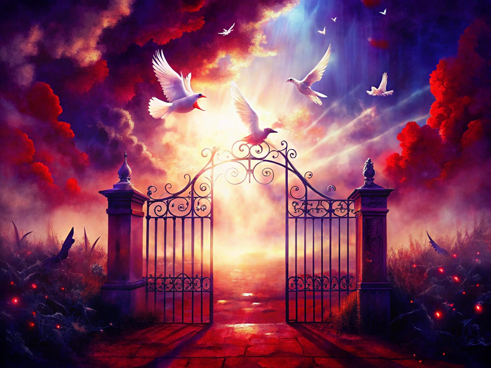 Memorial Heaven Background: Stairs to Heaven, Rest in Peace (PNG ...