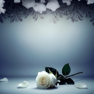 Elegant Funeral Background Images: Floral Set of 5 (digital Download ...