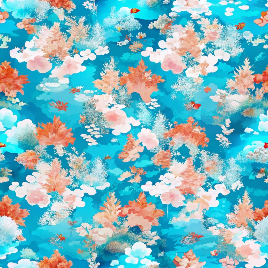 Seamless Preppy Abstract Painterly Pattern, Painterly Digital ...