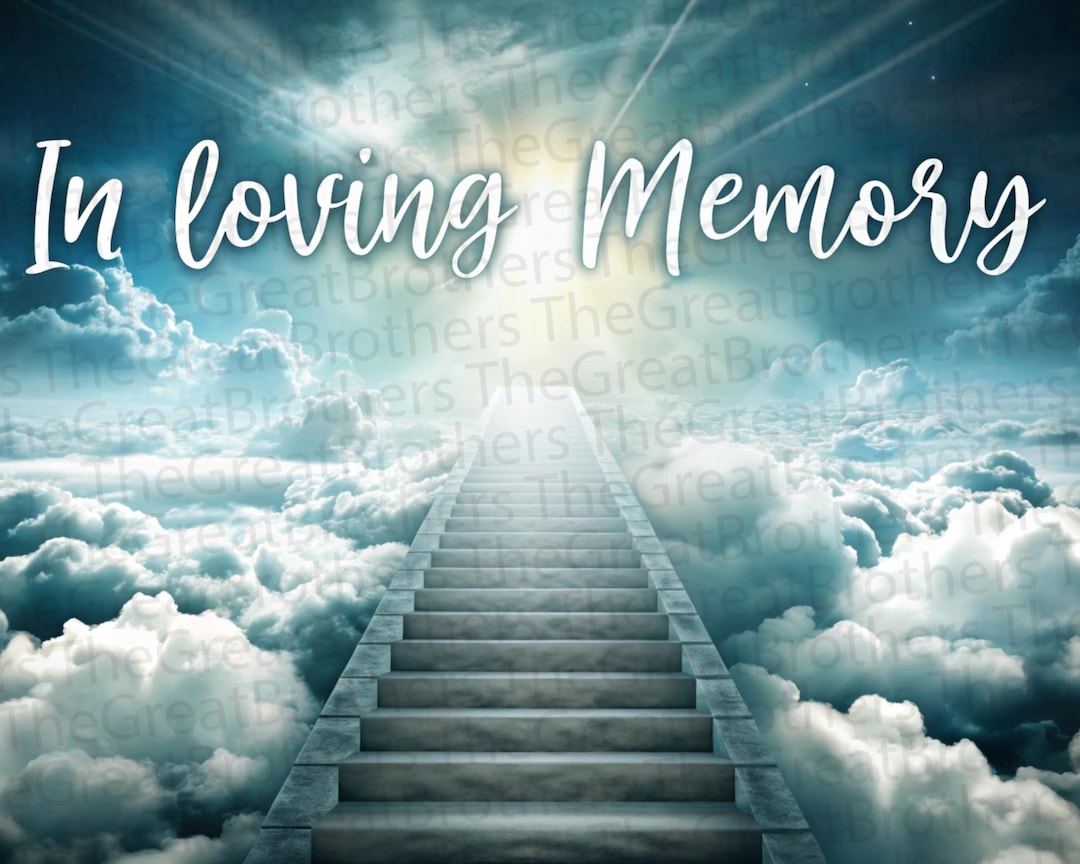 In Loving Memory Design Bundle, EDITABLE Memorial 5 Templates Heaven ...