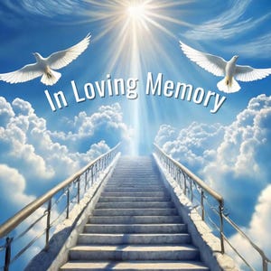 Memorial Background Design PNG for Sublimation, DTF, in Loving Memory ...