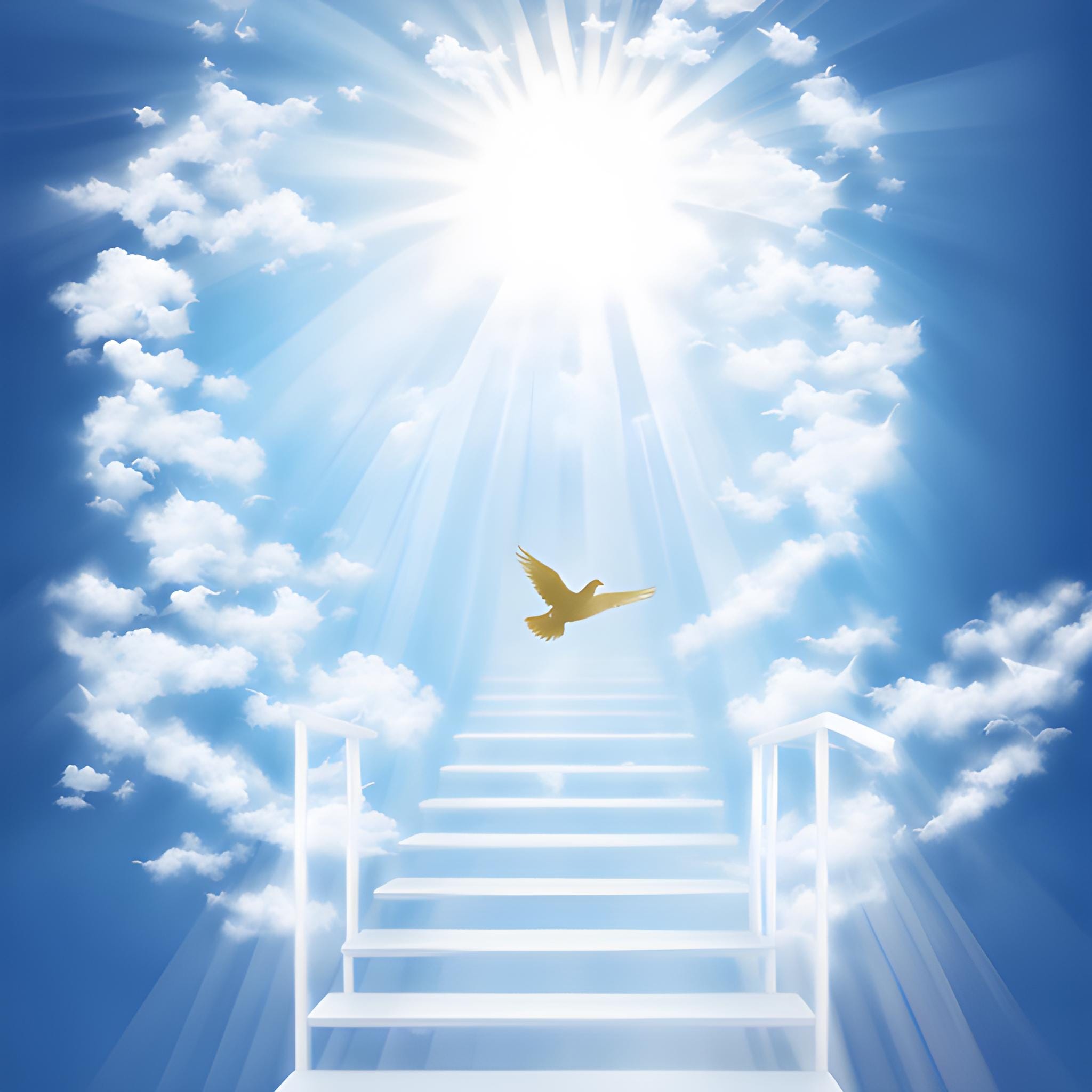 Serene Heavenly Background for Memorial Photos ,elegant Memorial Photo ...