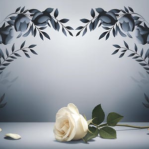 Elegant Funeral Background Images: Floral Set of 5 (digital Download ...